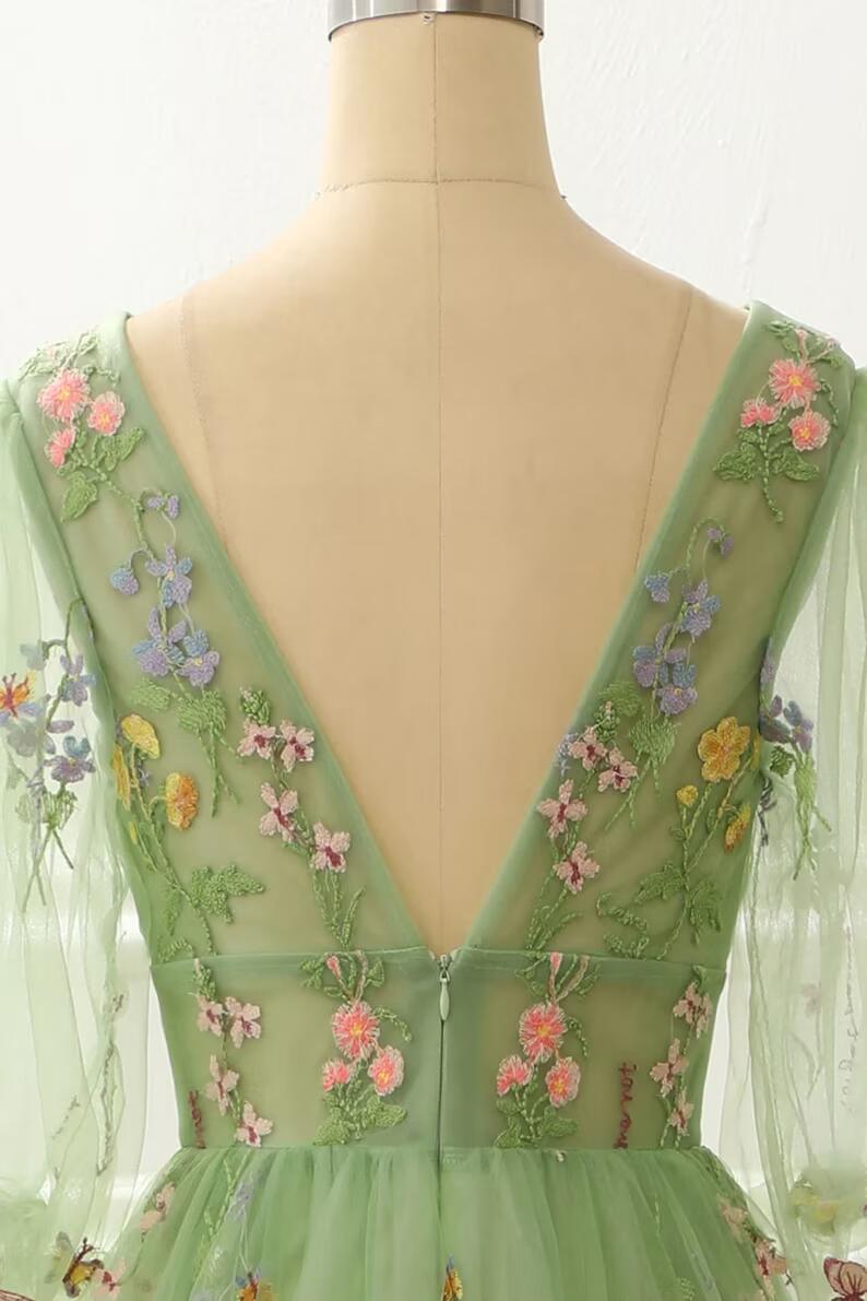 A Line Sweetheart V Neck Long Prom Dresses,formal Graduation Dresses ...